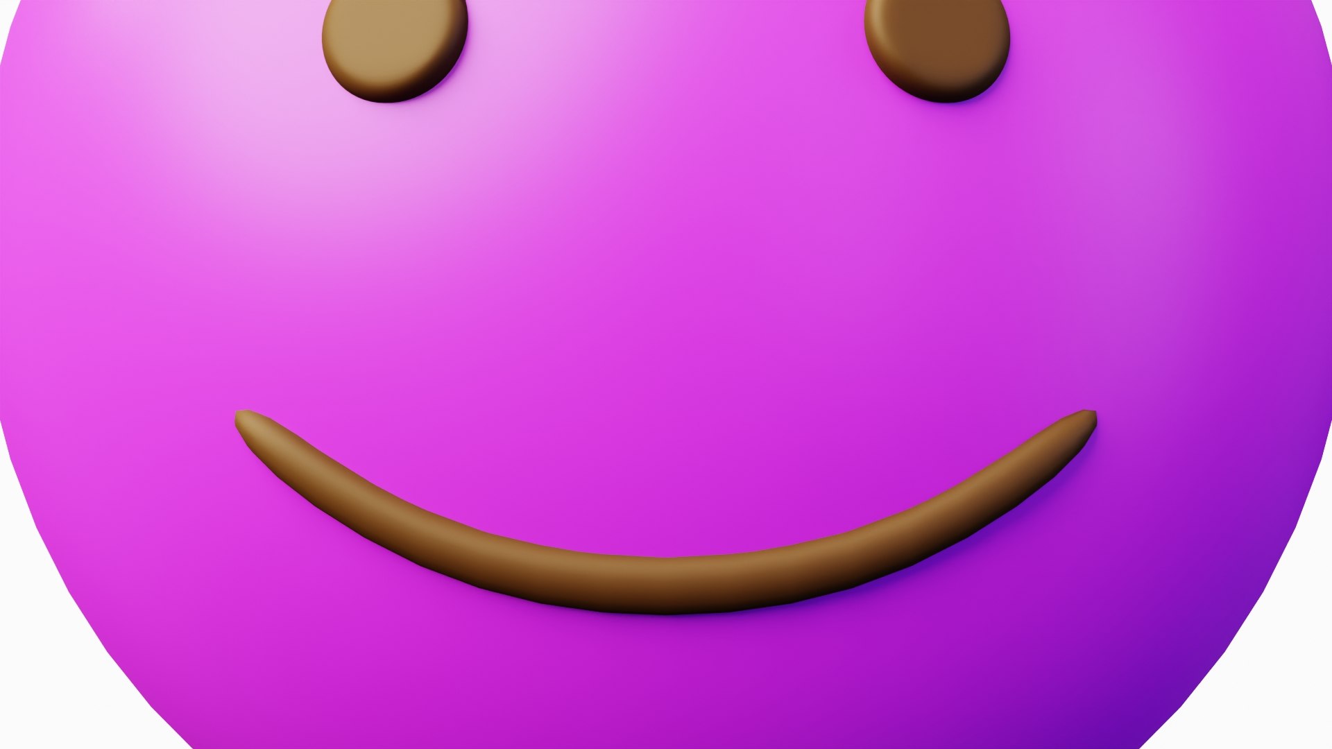 Evil Purple Emoticon Emoji Or Smiley 3D - TurboSquid 2113381