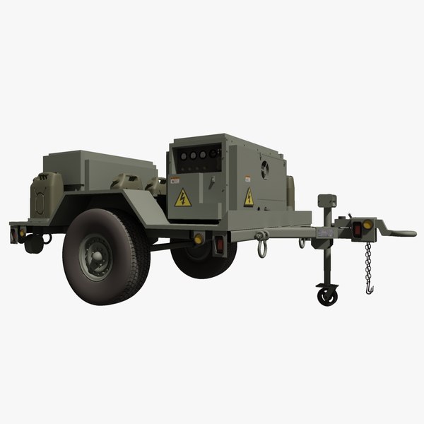 modèle 3D de US Military 3KW Generator Trailer - TurboSquid 503522
