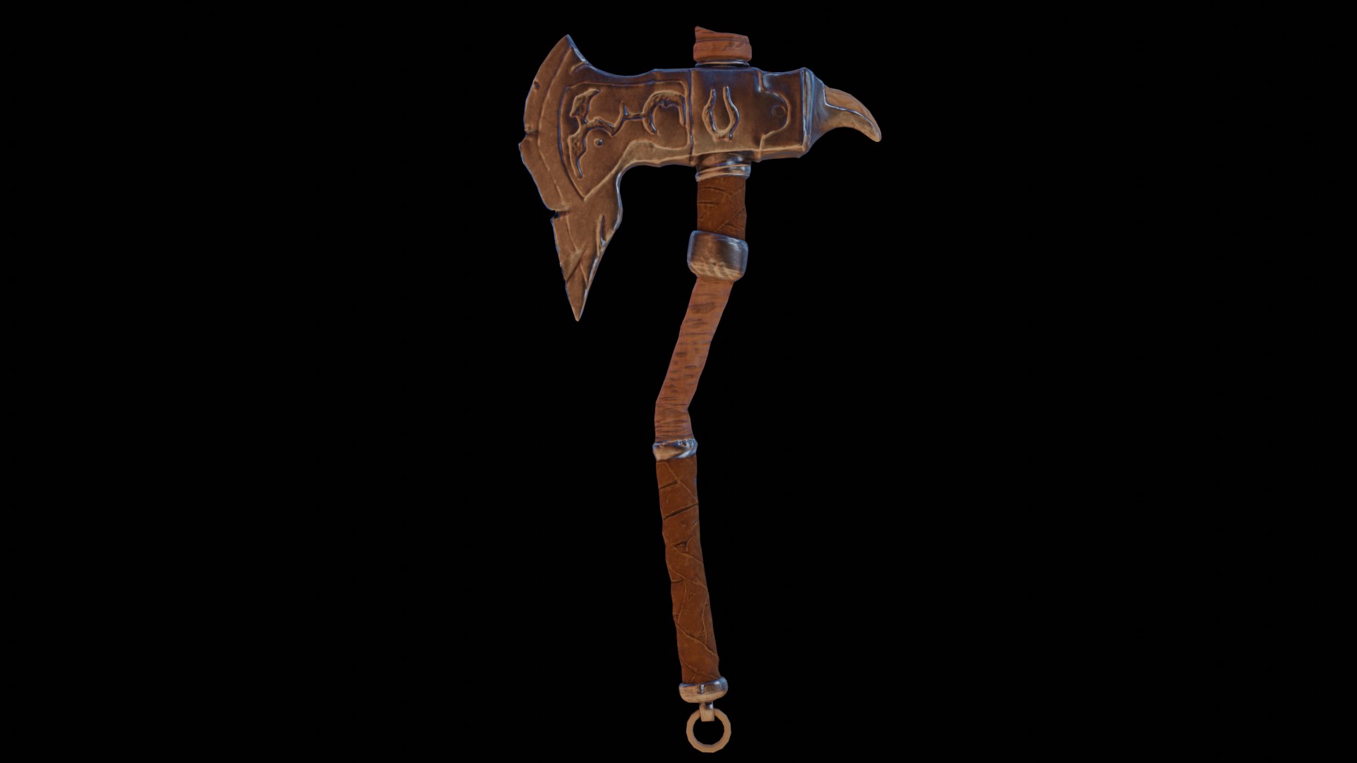 3D Model Stylized Axe - WarAxe - 4K Textures - TurboSquid 2018980