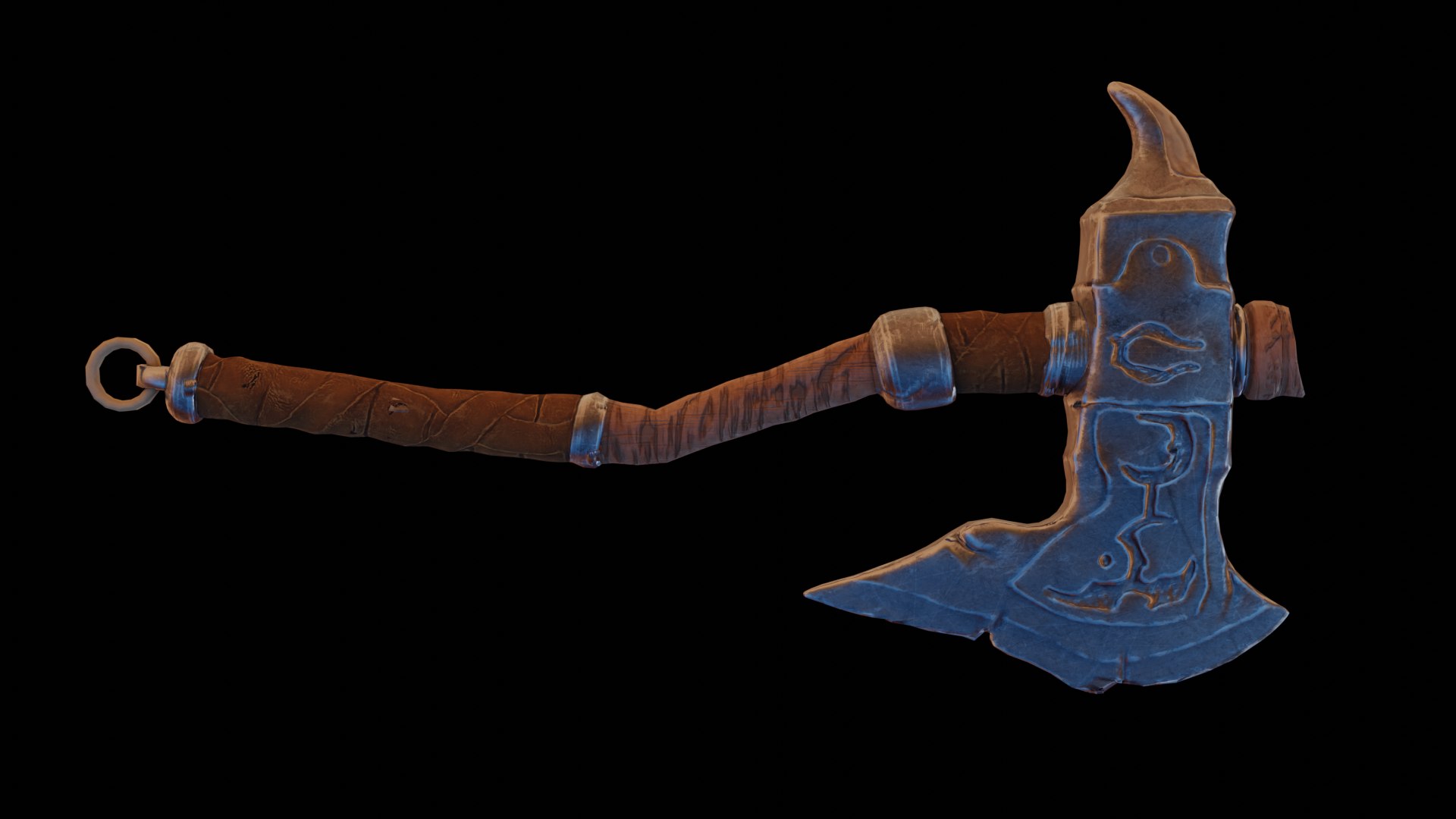 3D Model Stylized Axe - WarAxe - 4K Textures - TurboSquid 2018980