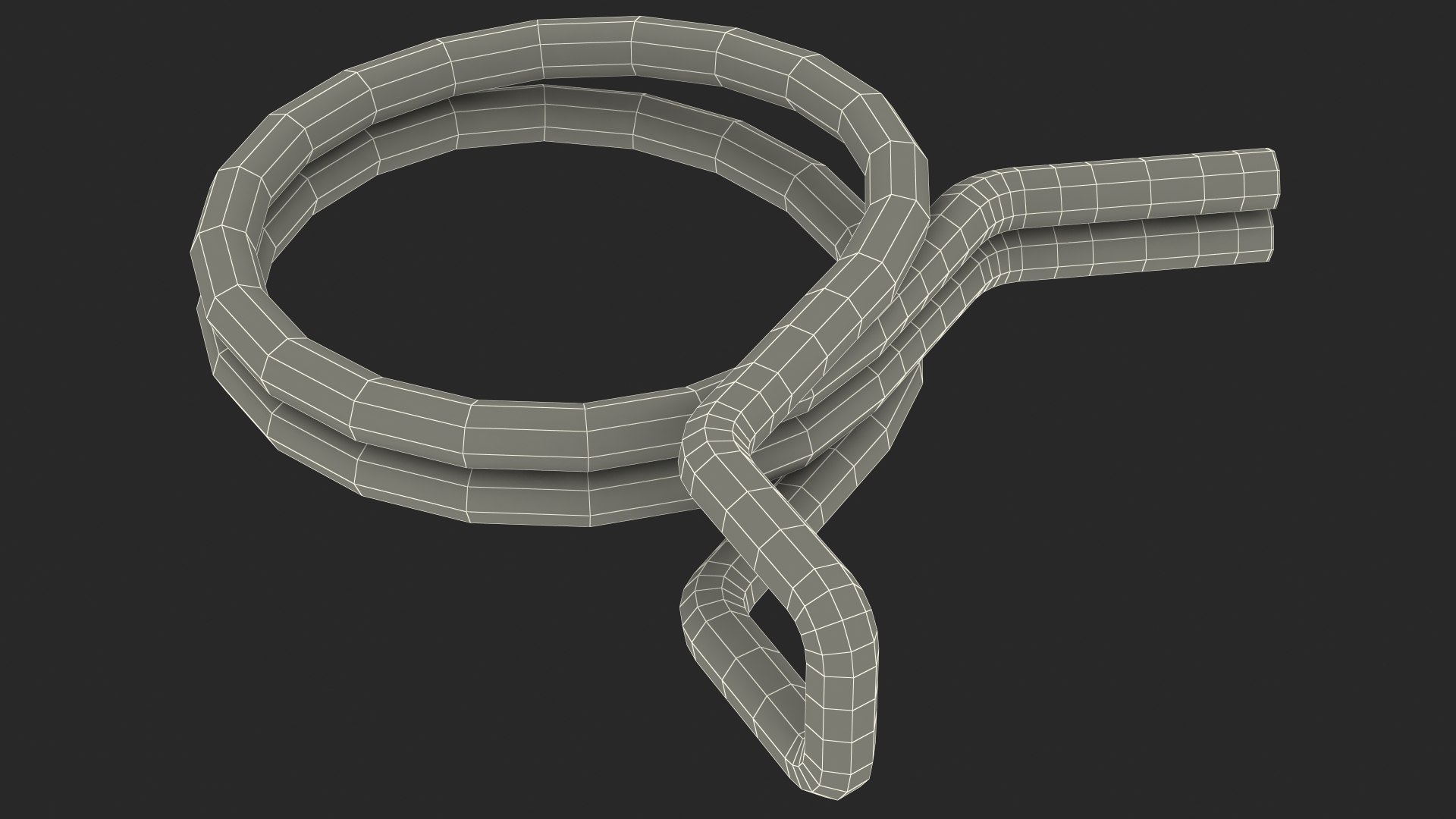 Double Wire Spring Hose Clamp Zink 3D model - TurboSquid 1784773