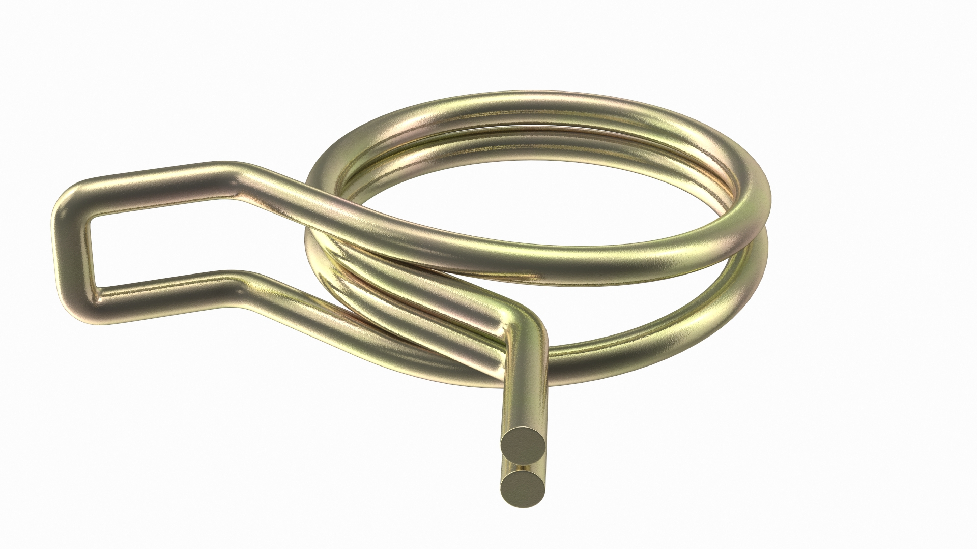 Double Wire Spring Hose Clamp Zink 3D model - TurboSquid 1784773