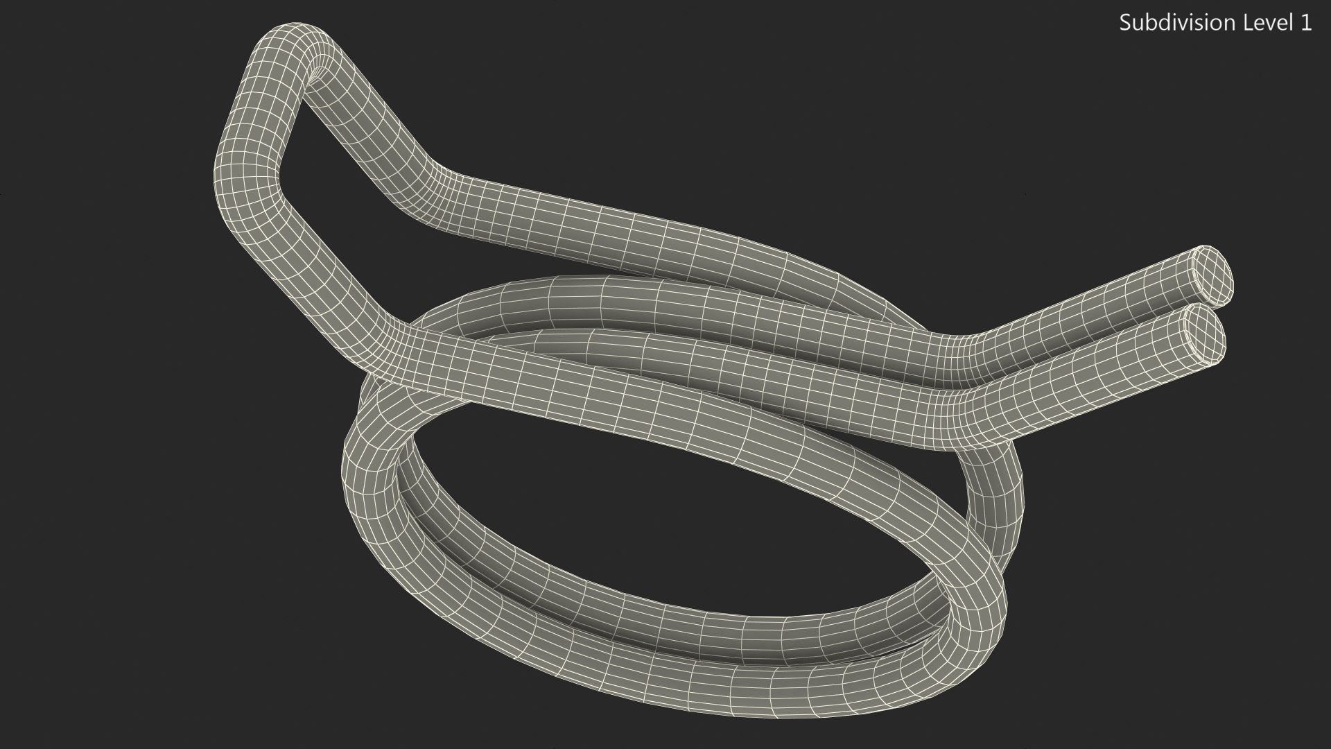 Double Wire Spring Hose Clamp Zink 3D model - TurboSquid 1784773