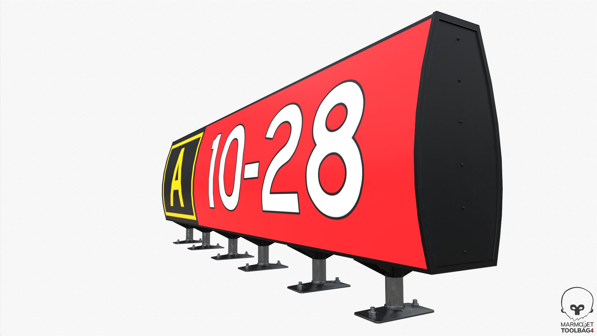 3D Airport signs and lights PBR 3D model set model - TurboSquid 2093423