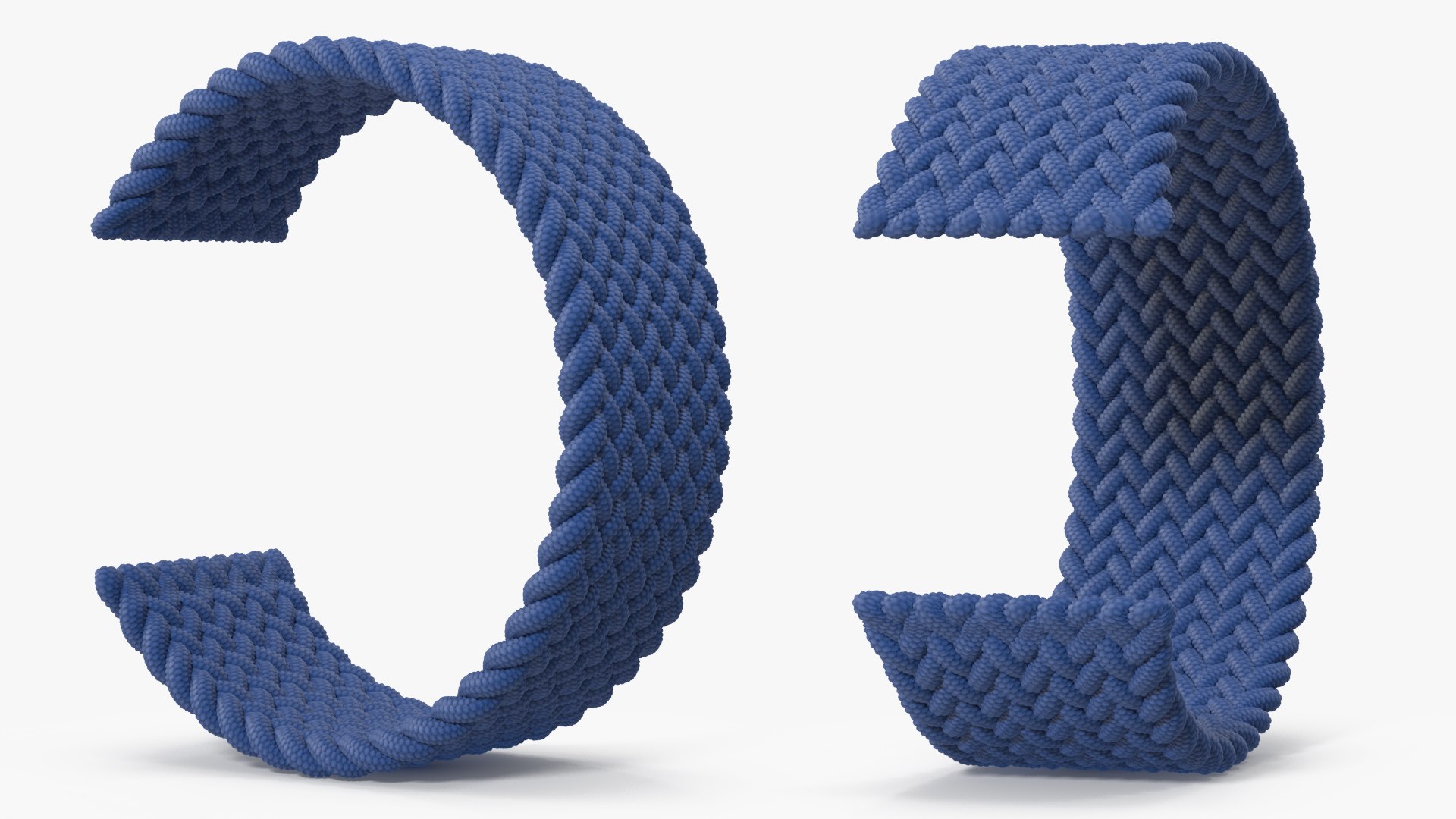 3D Blue Braided Solo Loop Model - TurboSquid 1737879