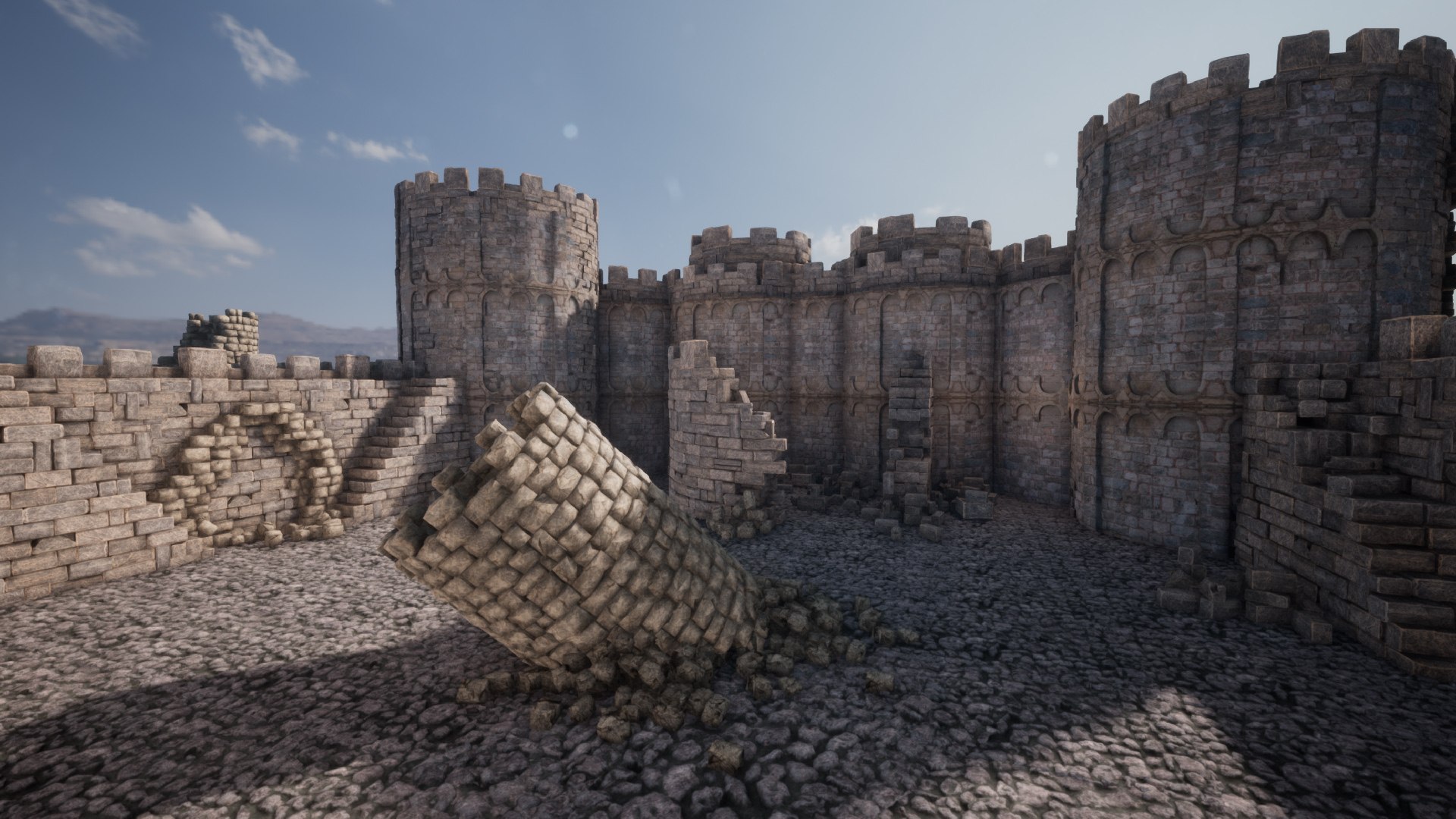 Ultimate Medieval Castle Walls Towers 40 Assets 3D - TurboSquid 1984257