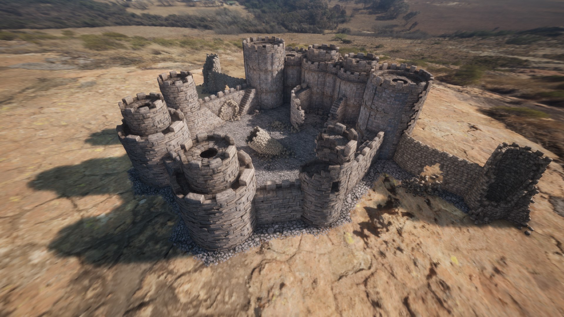 Ultimate Medieval Castle Walls Towers 40 Assets 3D - TurboSquid 1984257