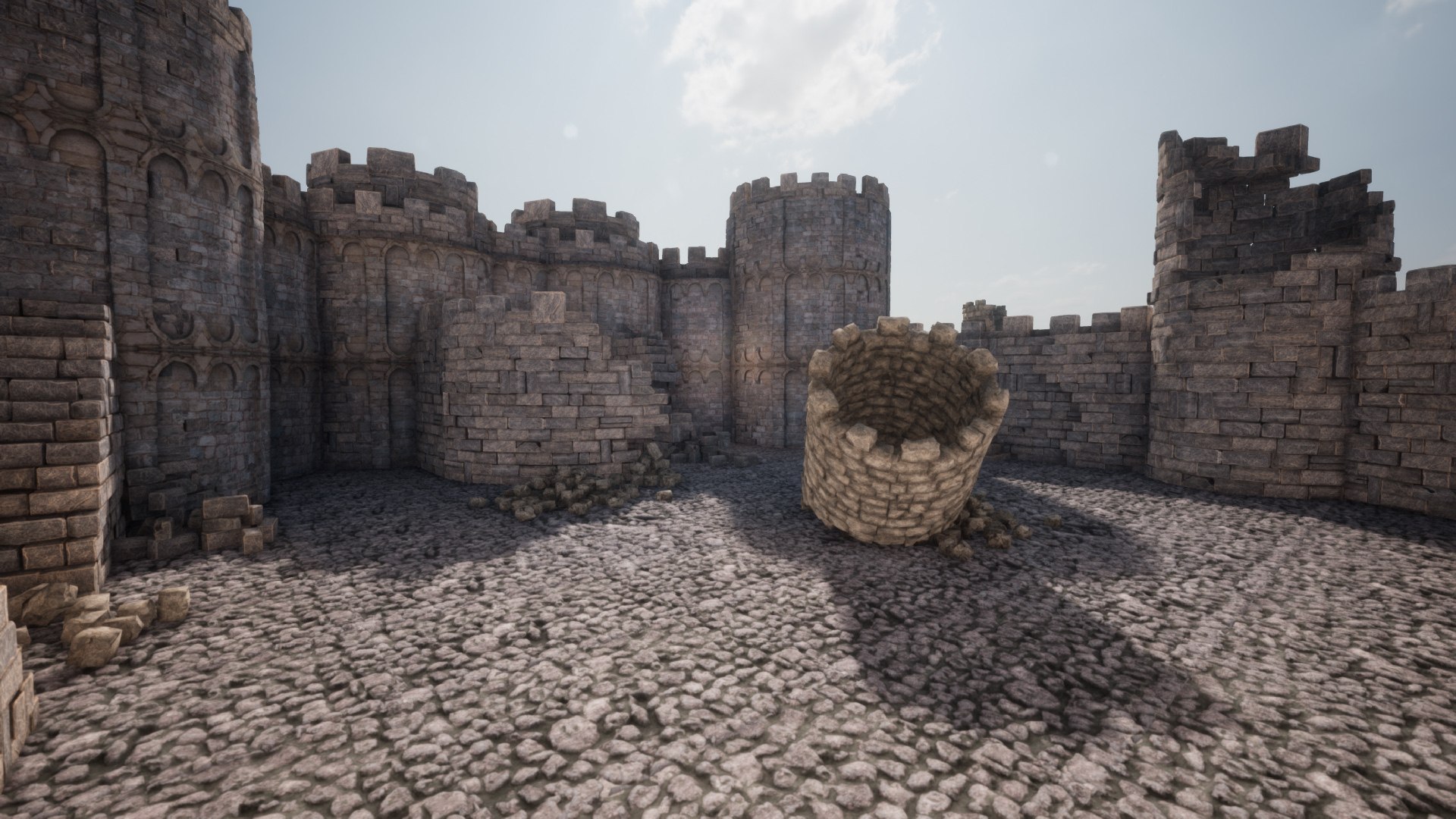 Ultimate Medieval Castle Walls Towers 40 Assets 3D - TurboSquid 1984257