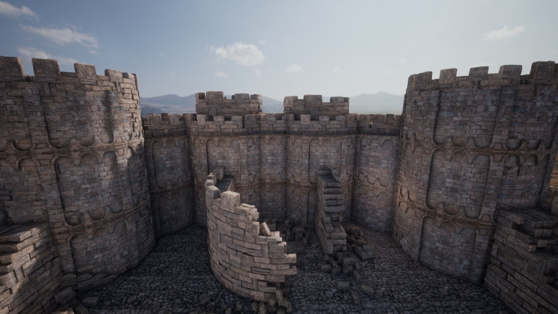 Ultimate Medieval Castle Walls Towers 40 Assets 3D - TurboSquid 1984257