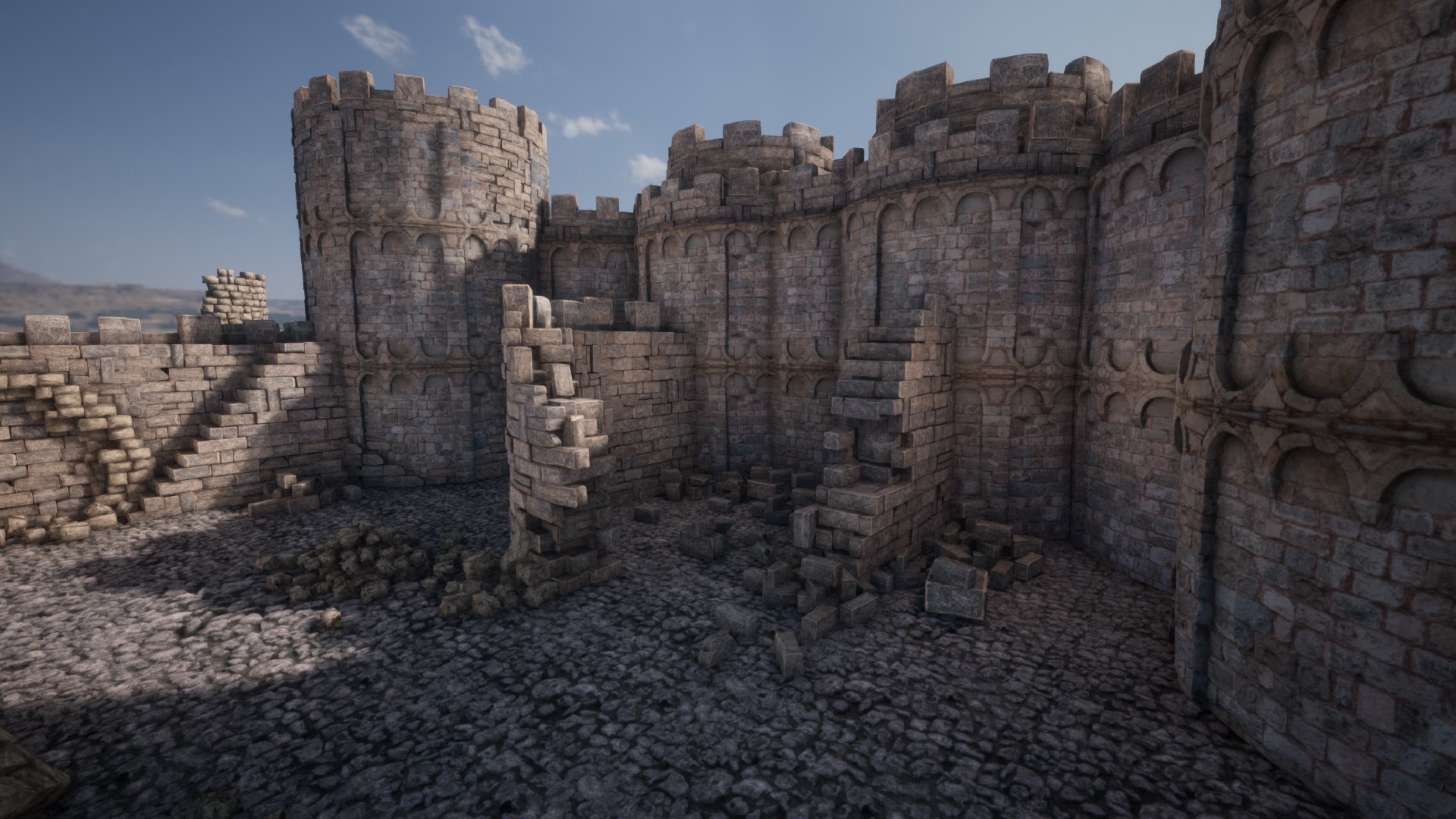Ultimate Medieval Castle Walls Towers 40 Assets 3D - TurboSquid 1984257