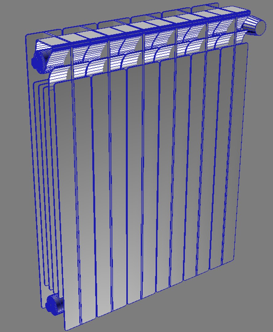 3d model heating radiator