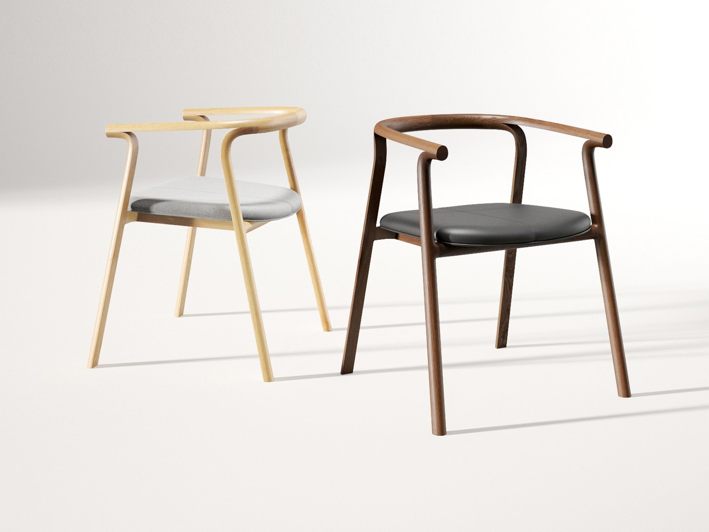 Splinter Armchair with Upholstered Seat 3D model - TurboSquid 2156335