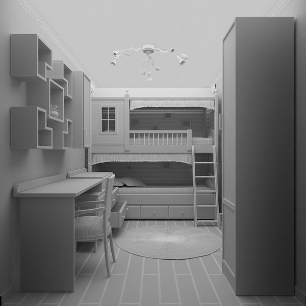 3D children room model - TurboSquid 1403490