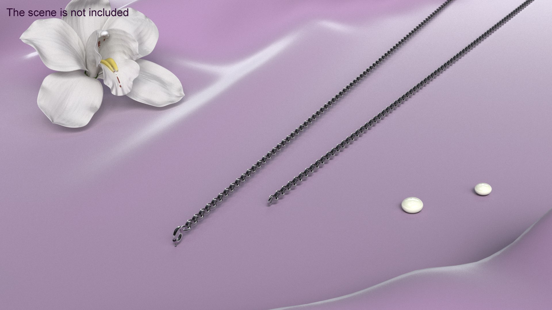 Rolo Jewelry Silver Chain 3D Model - TurboSquid 2243982