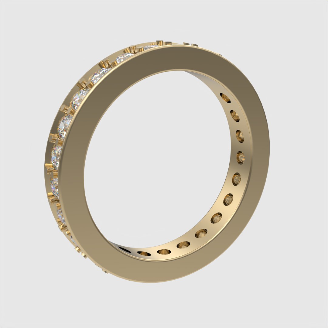 Classic Full Row Eternity Ring JDBCo Model - TurboSquid 2343427
