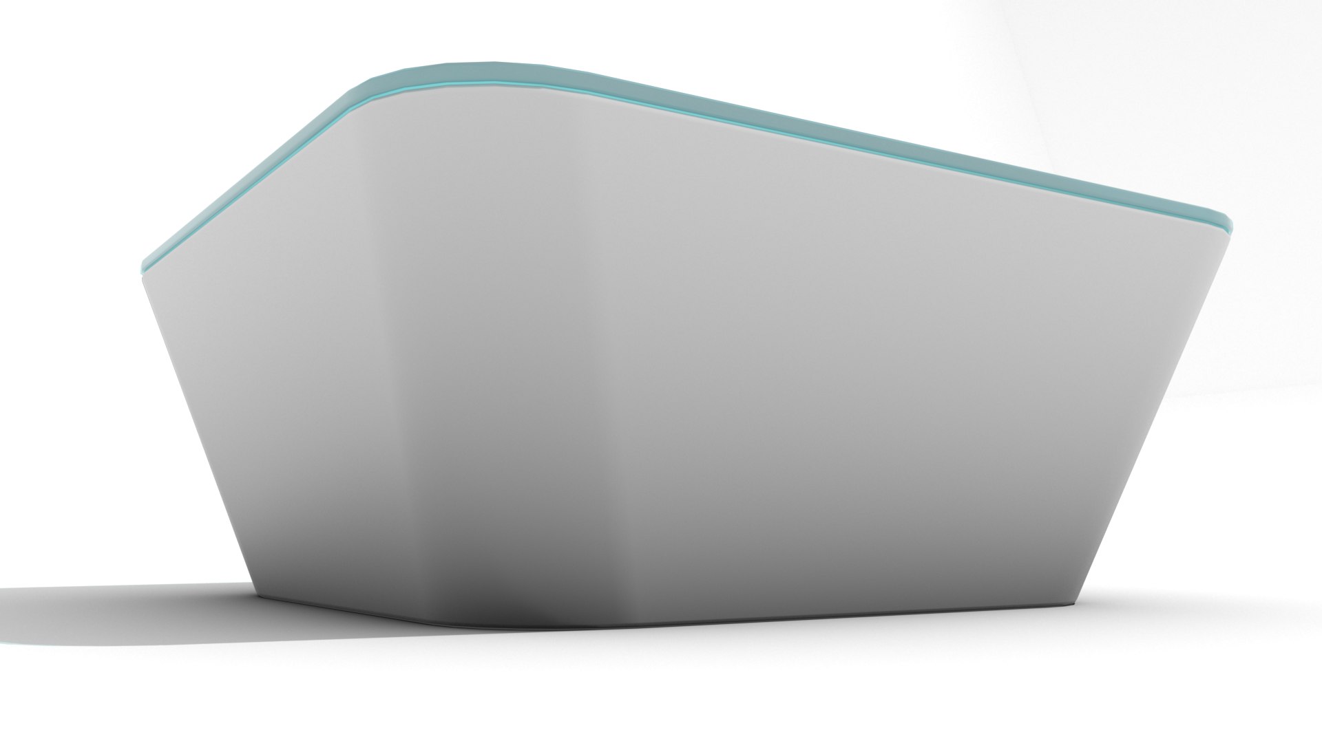 3D modern beveled cube coffee table model - TurboSquid 1267842