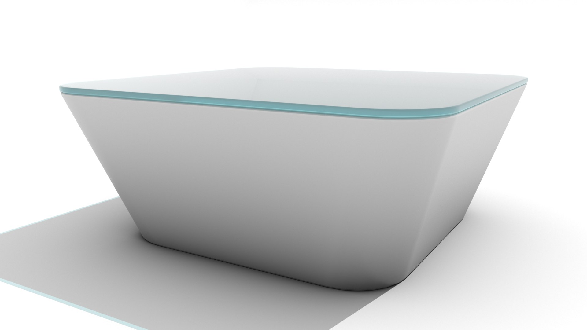 3D modern beveled cube coffee table model - TurboSquid 1267842