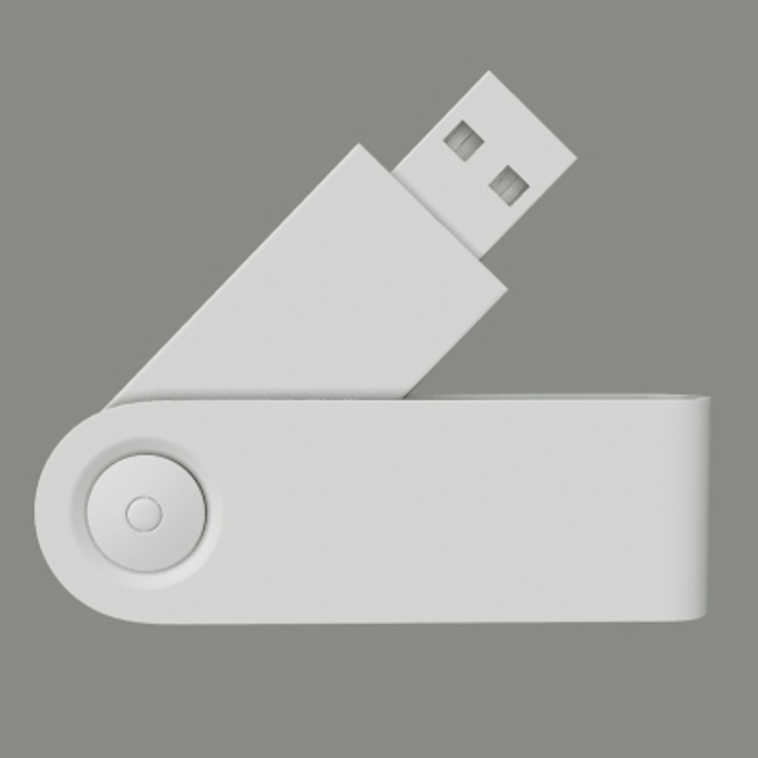 3ds Max Realistic Usb Flash Drive