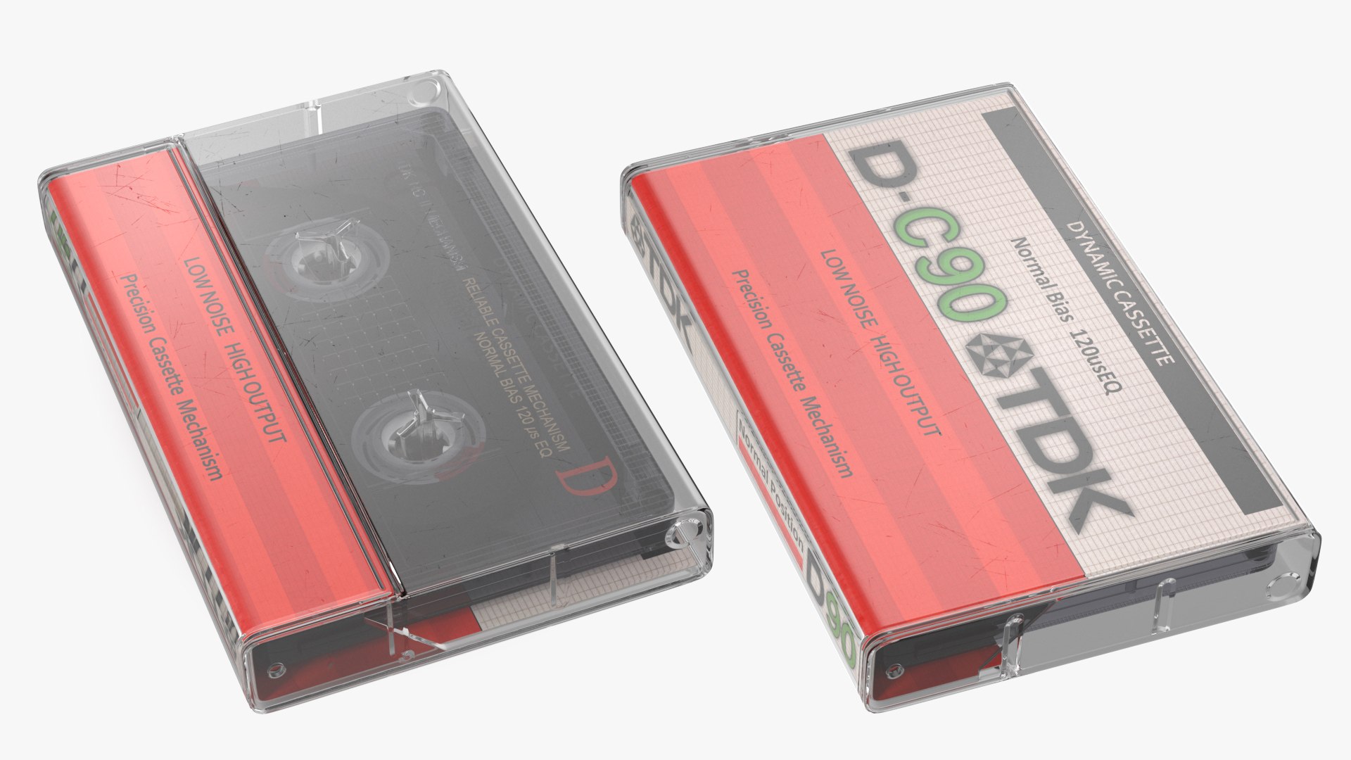 3D model TDK D90 Cassette Tape with Box - TurboSquid 1753482