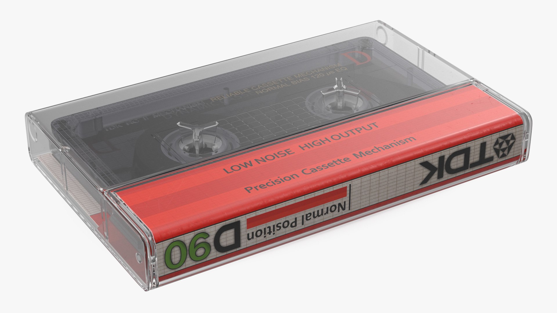 3D model TDK D90 Cassette Tape with Box - TurboSquid 1753482