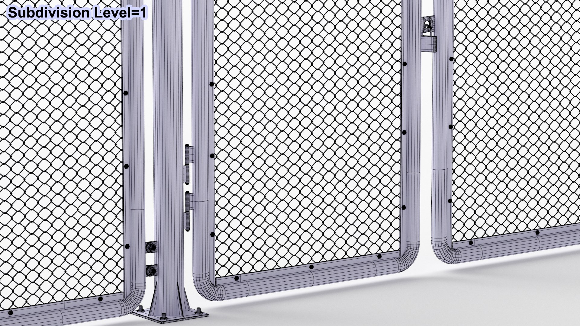 Seamless Metal Fence 02 3D Model - TurboSquid 2039875