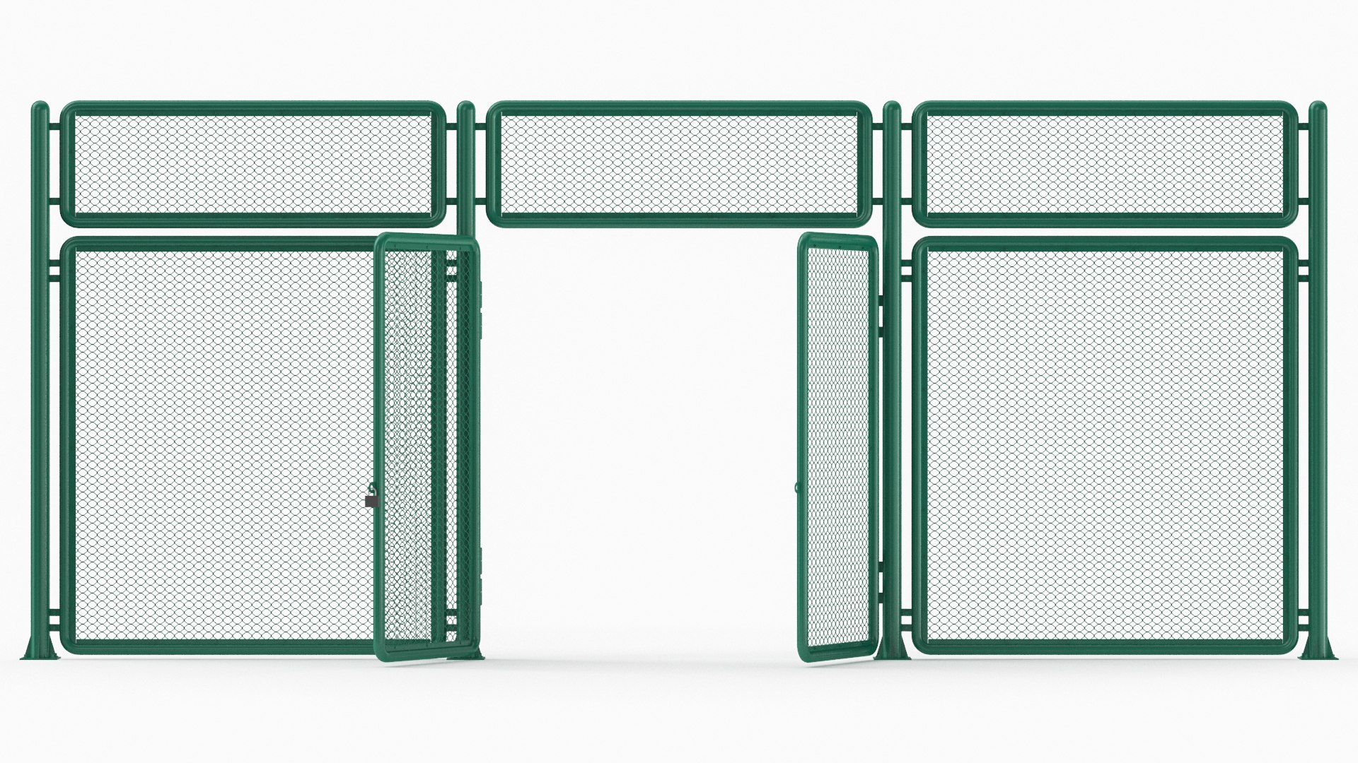 Seamless Metal Fence 02 3D Model - TurboSquid 2039875