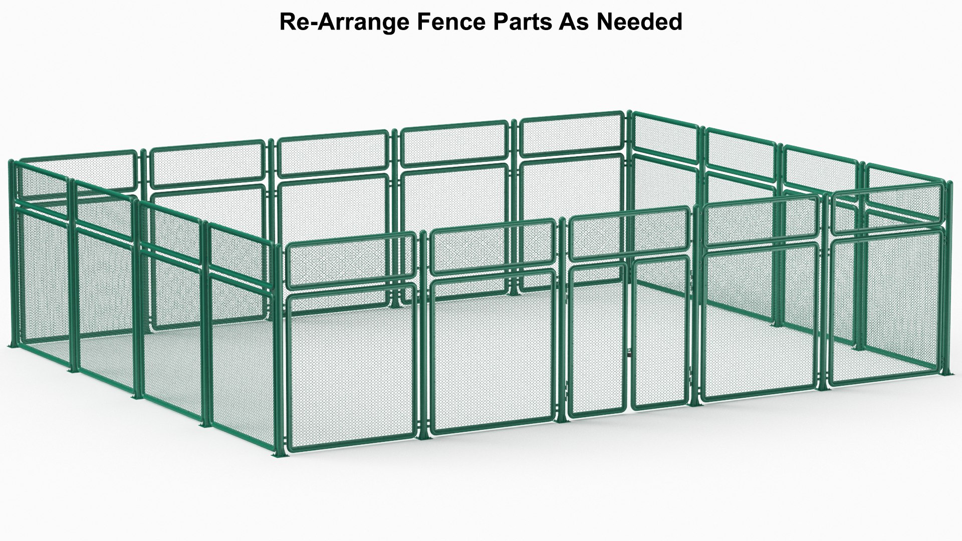 Seamless Metal Fence 02 3D Model - TurboSquid 2039875