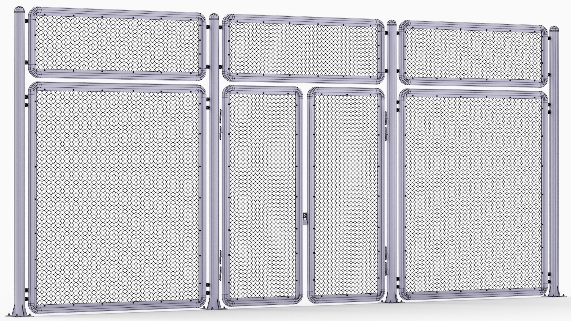 Seamless Metal Fence 02 3D Model - TurboSquid 2039875