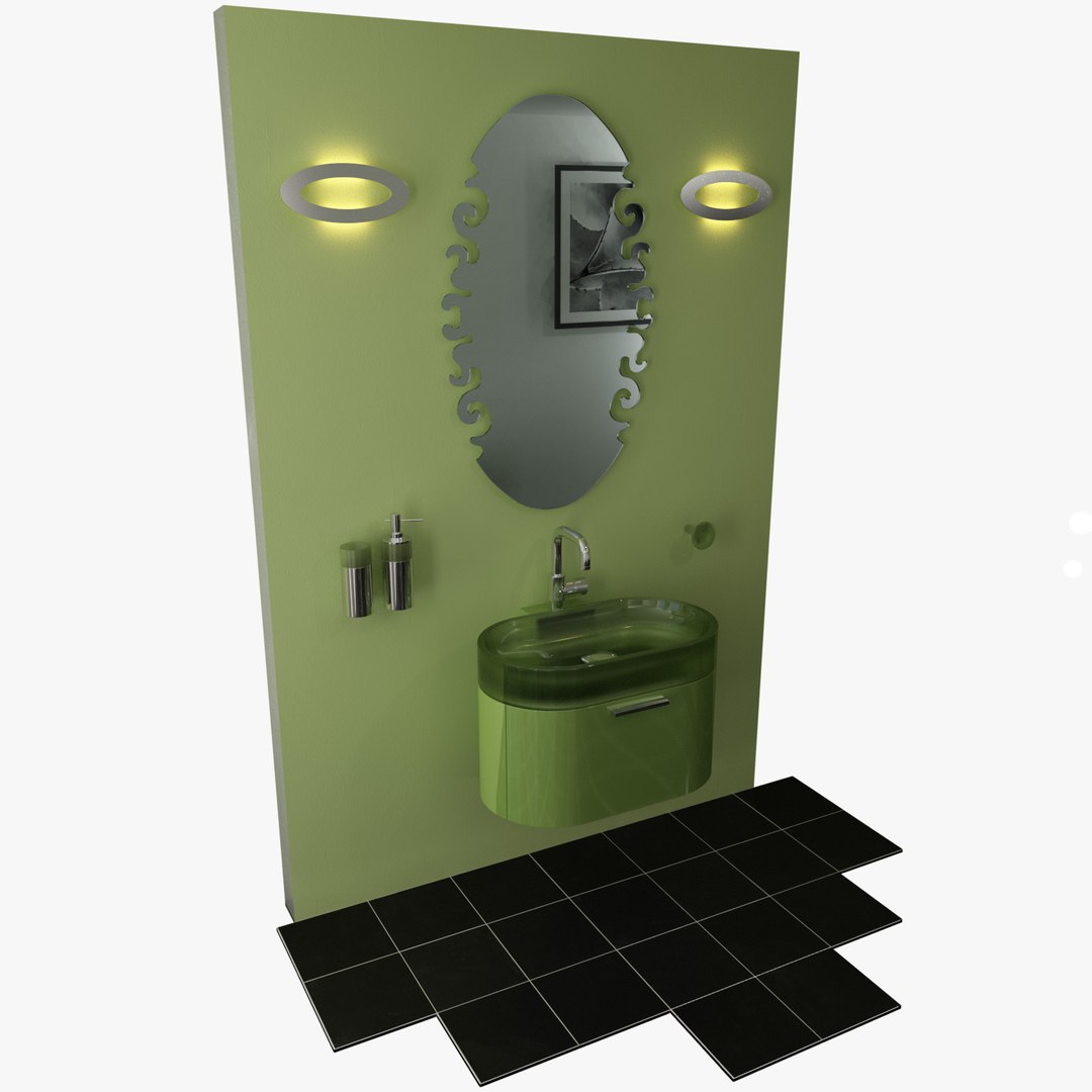 Bathroom Set Dxf