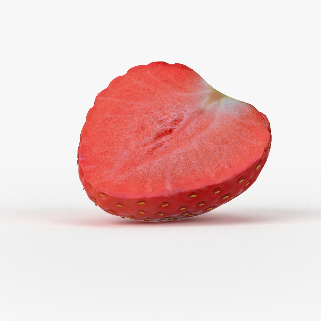 Realistic Strawberry Real 3d Model