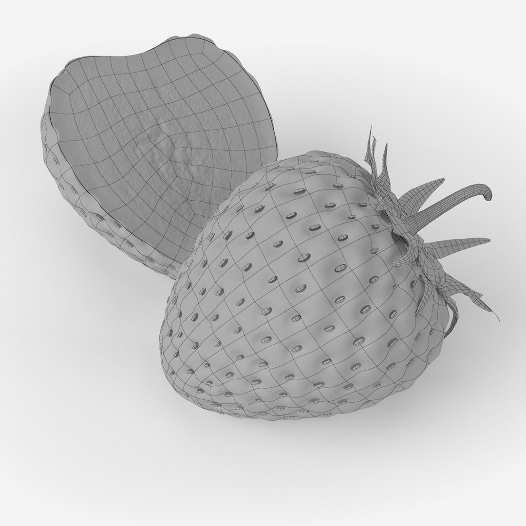 Realistic Strawberry Real 3d Model