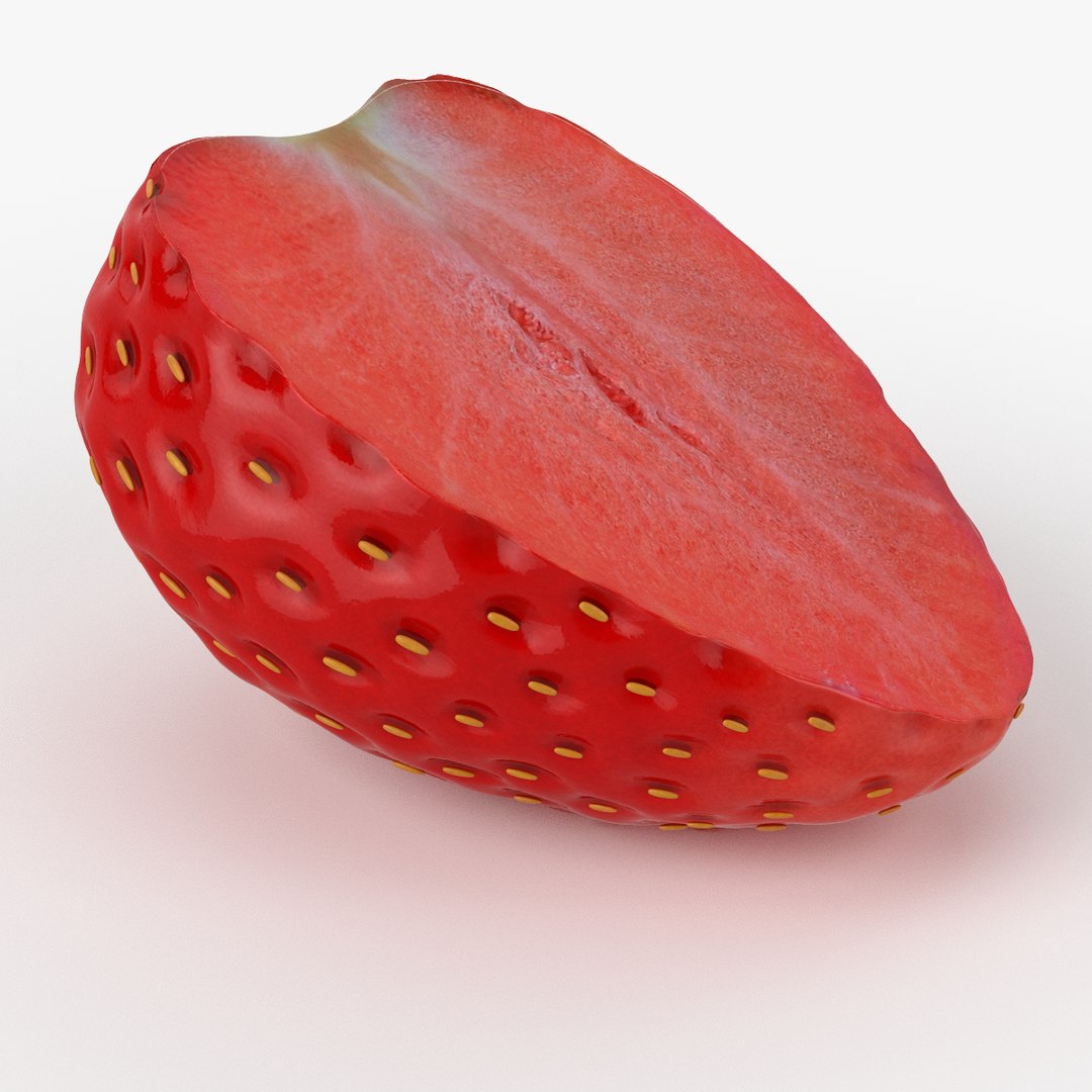 Realistic Strawberry Real 3d Model