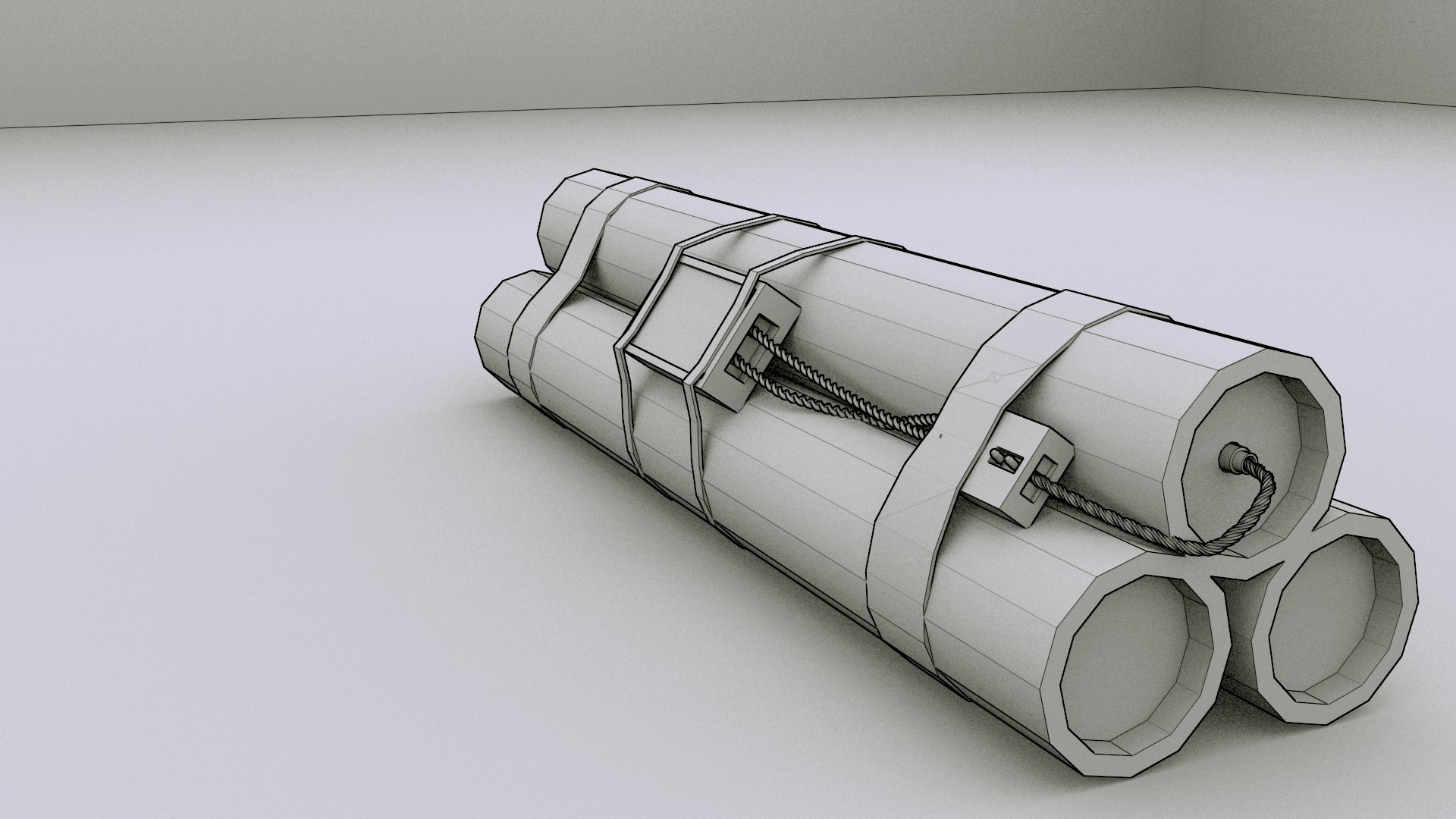 3d Model Of Tnt Bomb