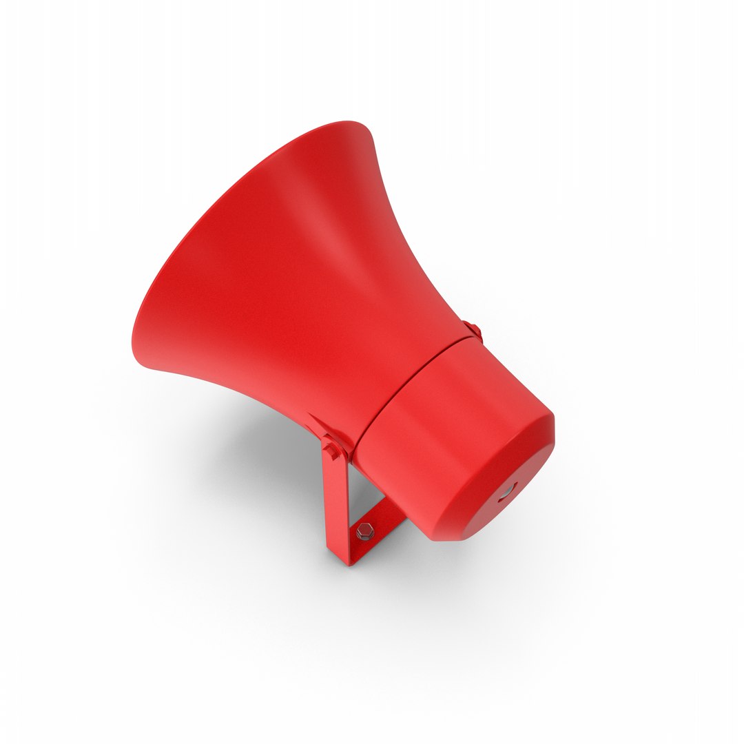 3D Model Red Megaphone - TurboSquid 2193402
