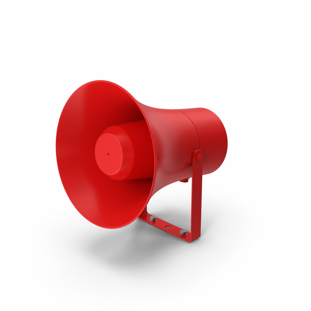 3D Model Red Megaphone - TurboSquid 2193402