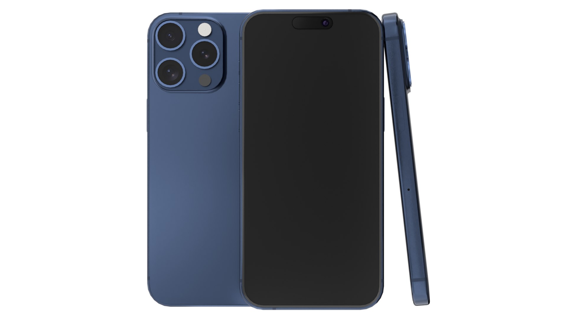 Low Poly Blue Smartphone 3D Model - TurboSquid 2143402