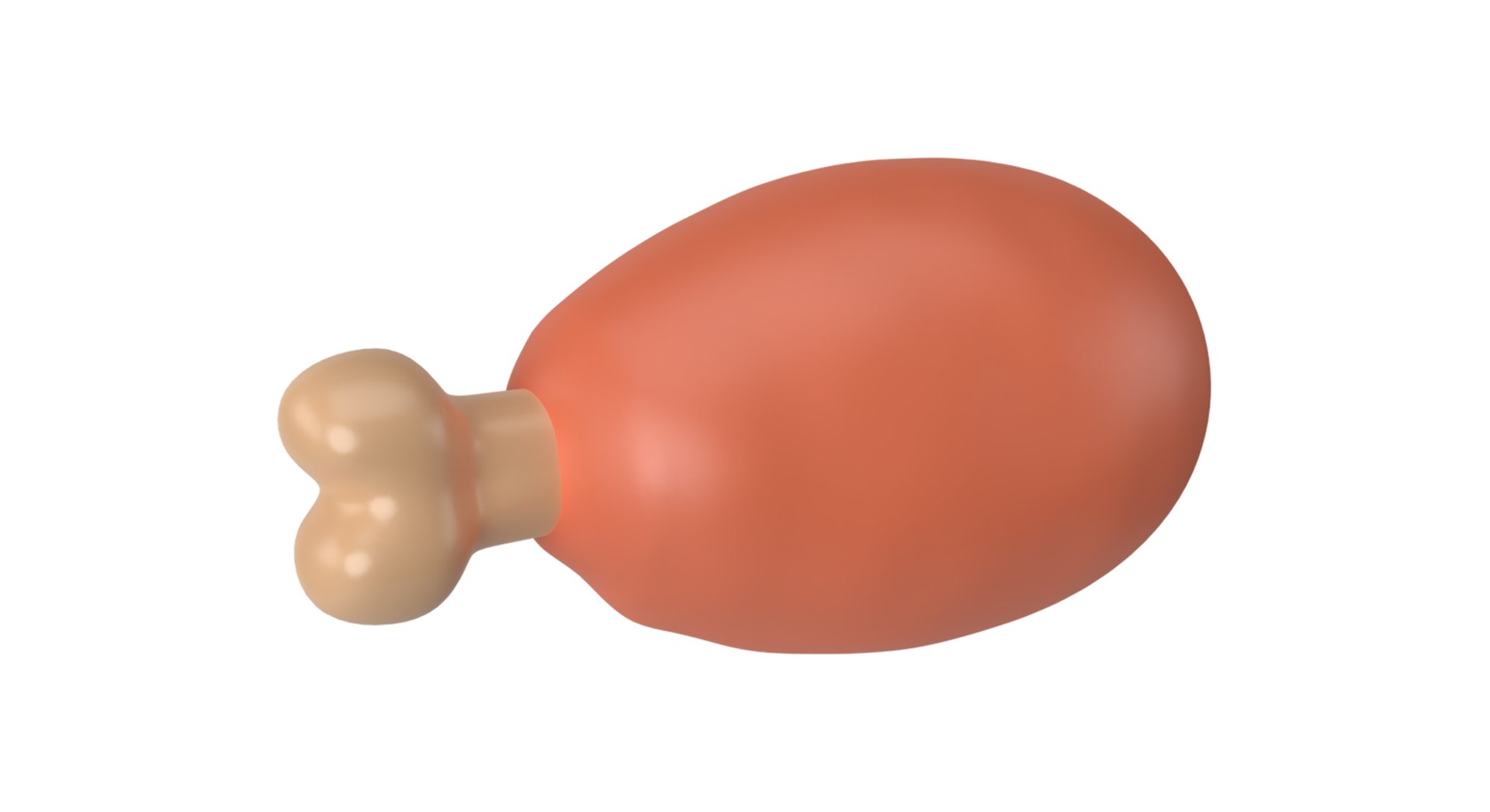 3D Cartoon Fried Chicken Model - TurboSquid 1955844