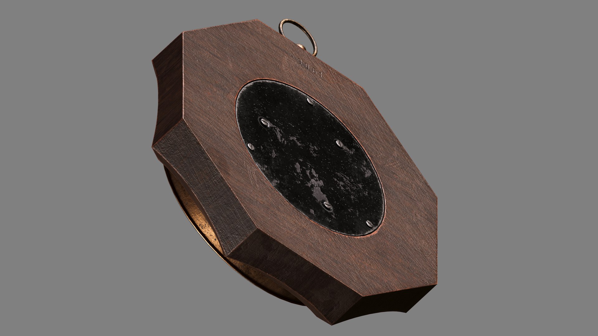 3D Vintage German Barometer Model - TurboSquid 2067783