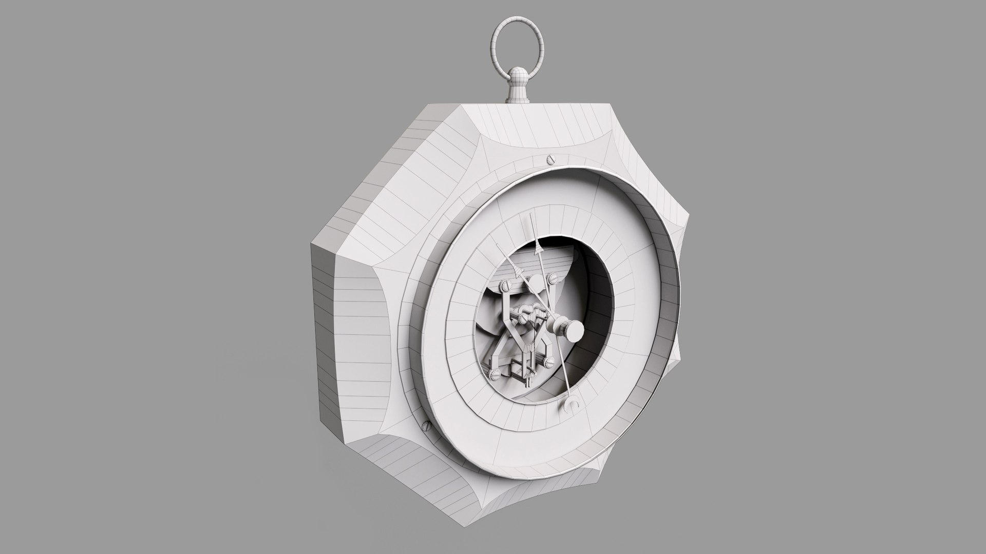 3D Vintage German Barometer Model - TurboSquid 2067783