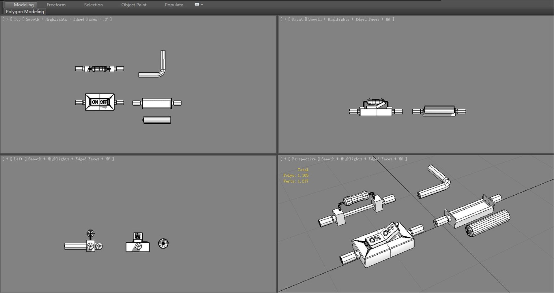 Cartoon Electric Circuits - Scientific Experiments 3D Model ...