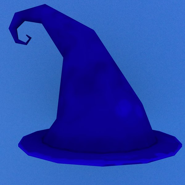 3d model wizard hat