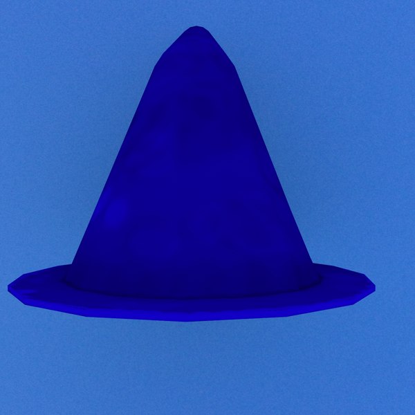 3d model wizard hat