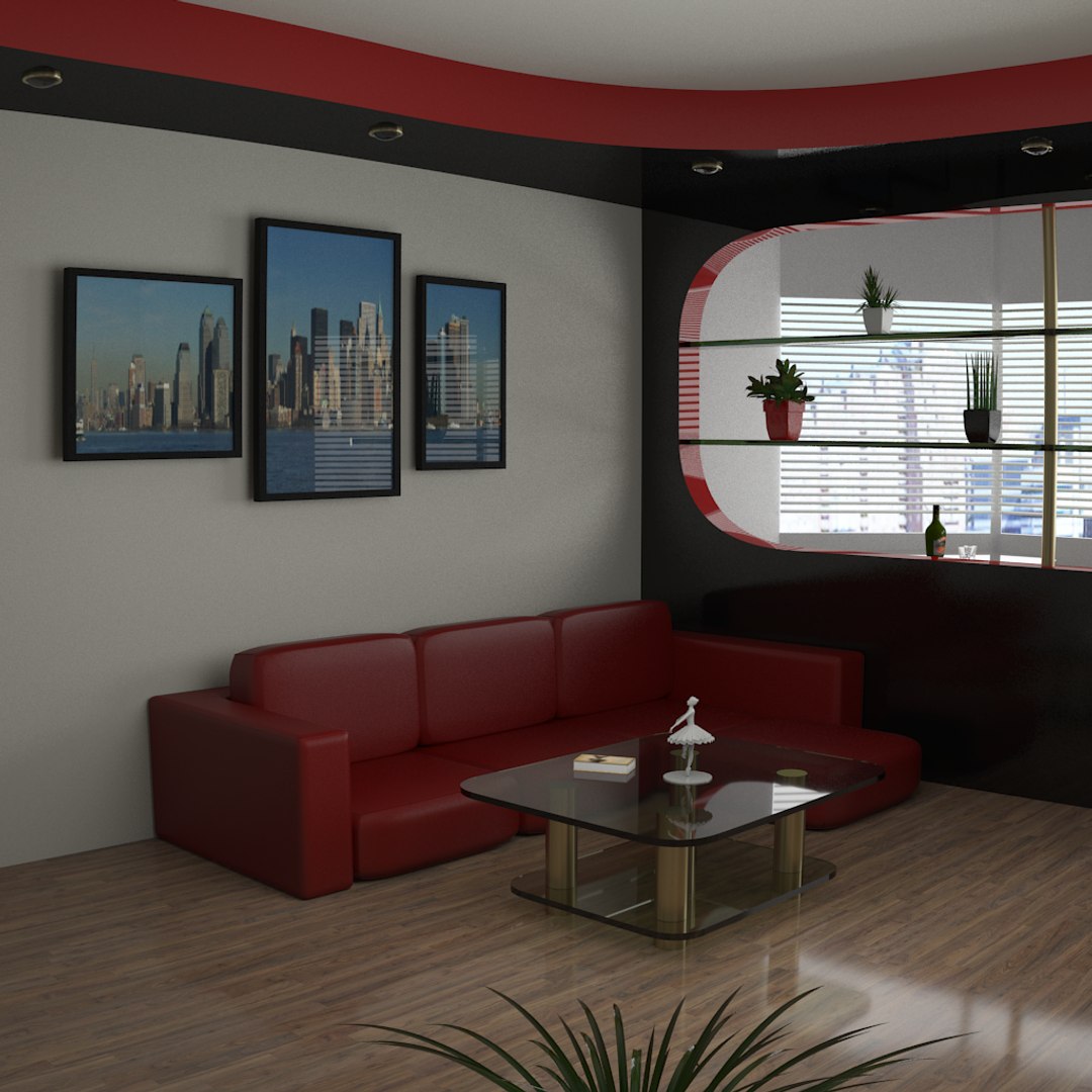 Room Interior Design 3d Model