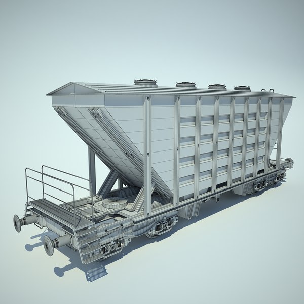 freight wagon 01 train 3d model