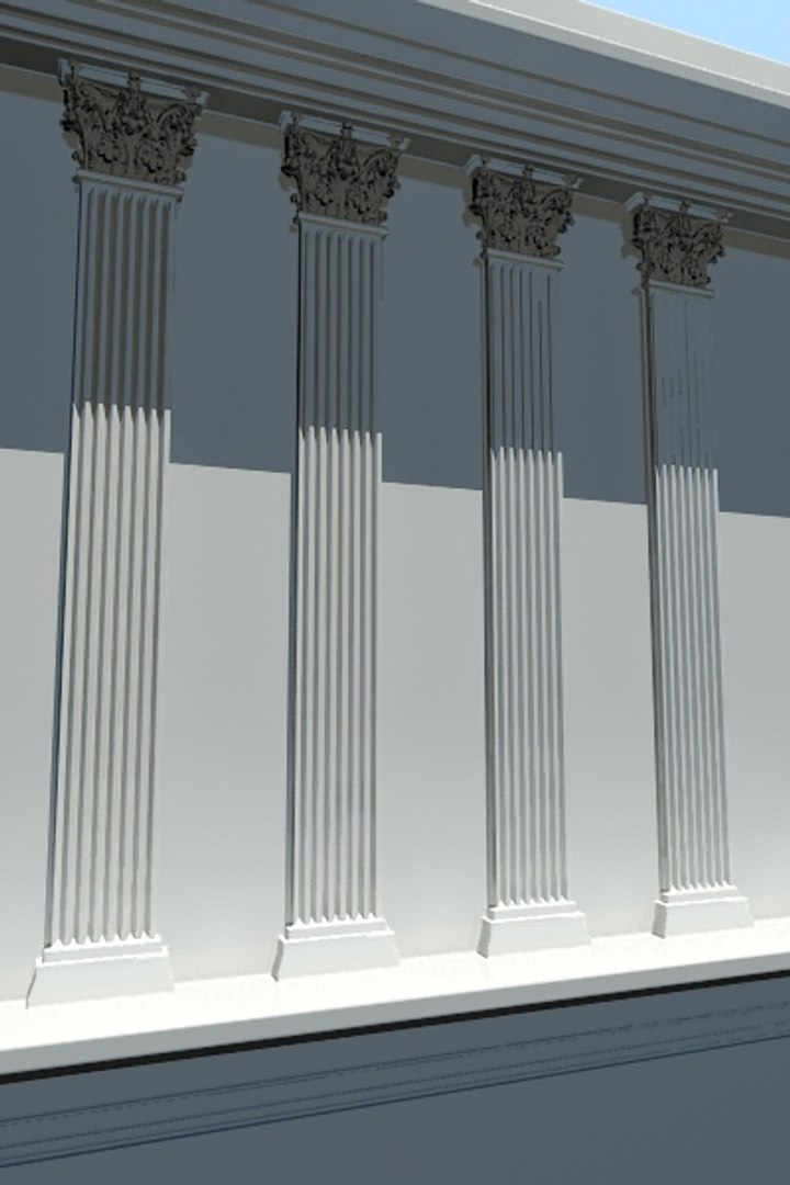 Corinth Column 3d Model