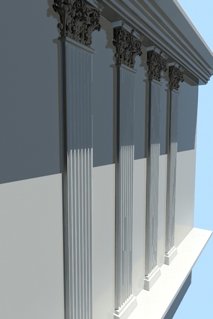 Corinth Column 3d Model