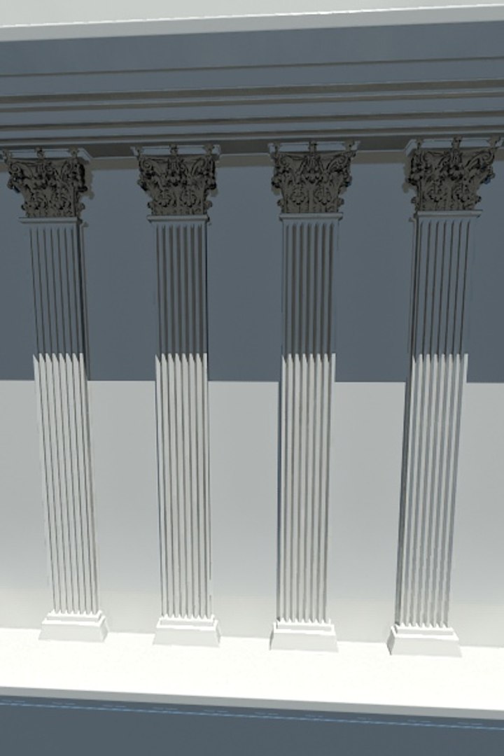 Corinth Column 3d Model