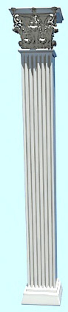 Corinth Column 3d Model