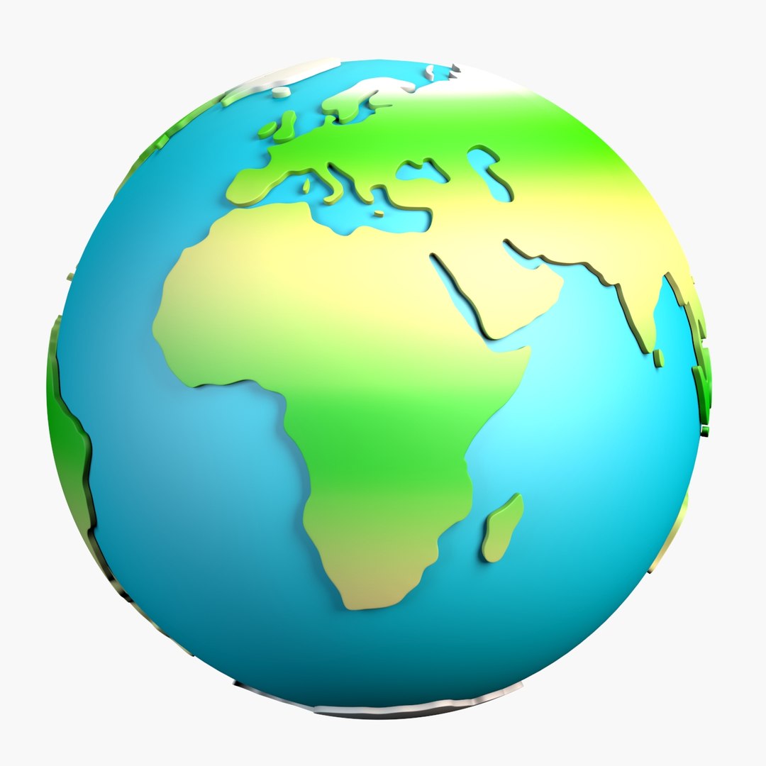 Cartoon Earth C4d