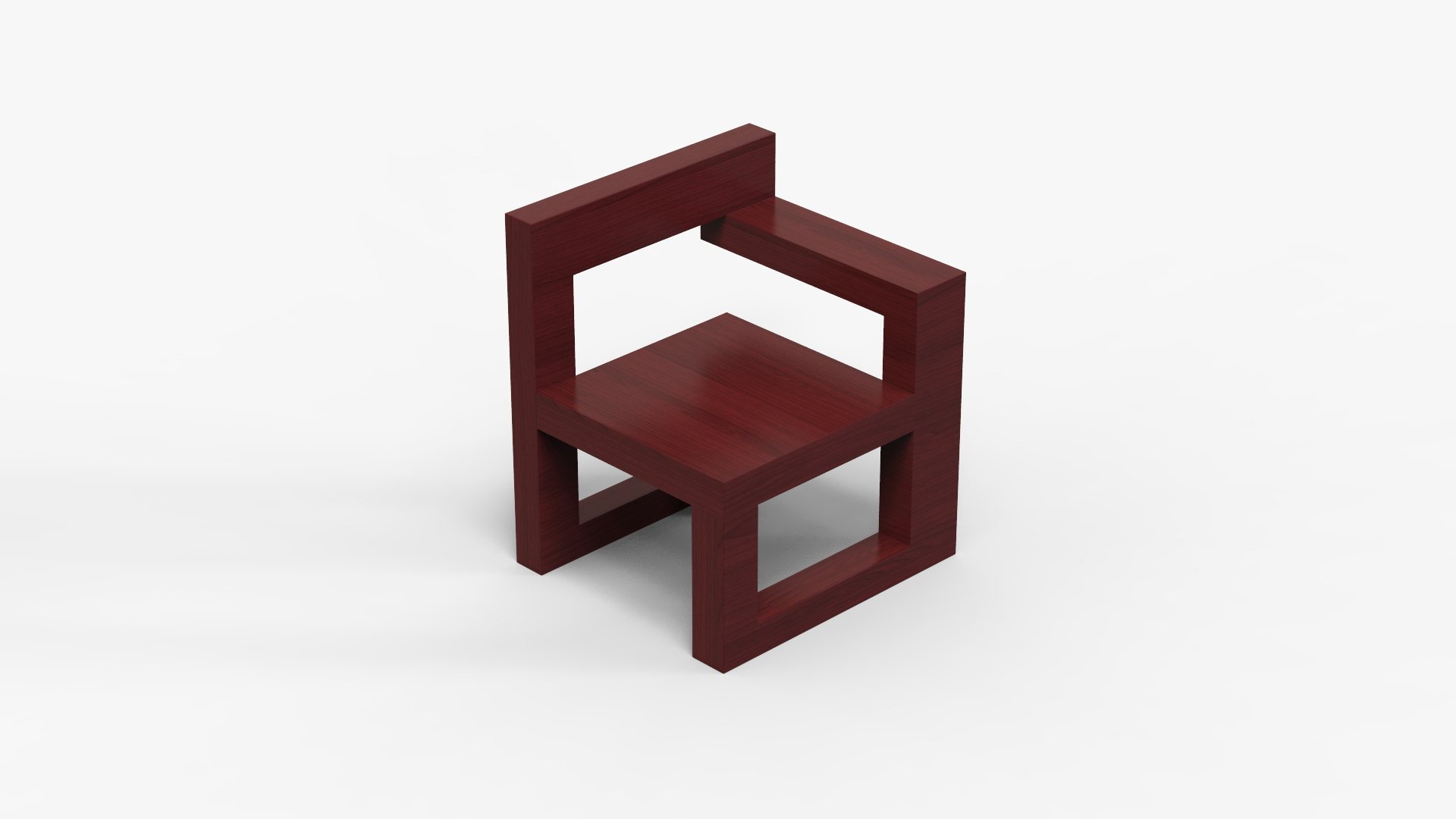 Wooden Chair Tetris Design 3D Model - TurboSquid 1636261